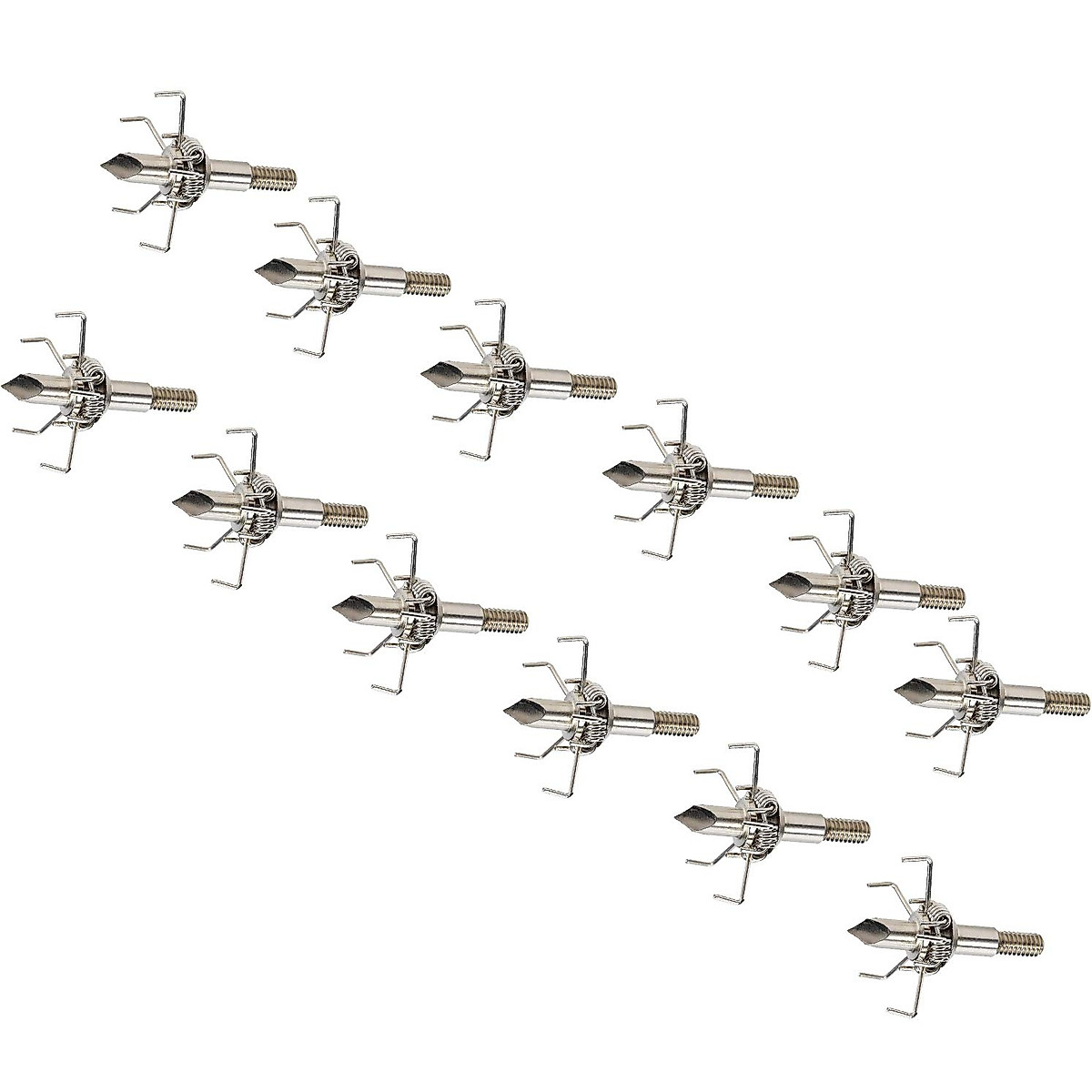 Ontsho 100 Grain Small Game Broadheads 12PK Judo Points with Broadhead Case Small Game Arrow Tips Screw-in Arrowheads