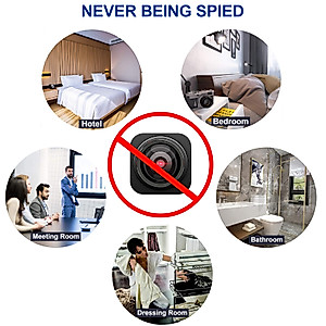 PEN&H Anti-Spy No Peeking Hidden Camera Detector with LED Flash Lights, Spy Camera Detector,Luggage and Personal Alarm 3-in-1 Functionality Defense for Indoor Home Office Travel.