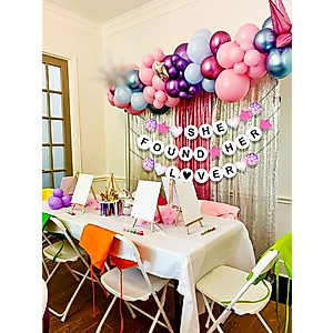JeVenis She Found Her Lover Banner Bachelorette Party Decorations Rainbow Lover Bachelorette Party Decorations Bridal Shower Decorations