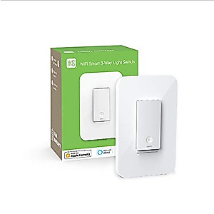 Wemo WLS0403 Wi-Fi Light Switch, 3-Way - Control Lighting from Anywhere, Easy In-Wall Installation, Works with Alexa, Google Assistant and Apple HomeKit