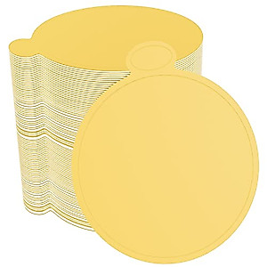 80 Pcs 3.5 Inch Mini Cake Boards Mousse Cupcake Base, Gold 9cm