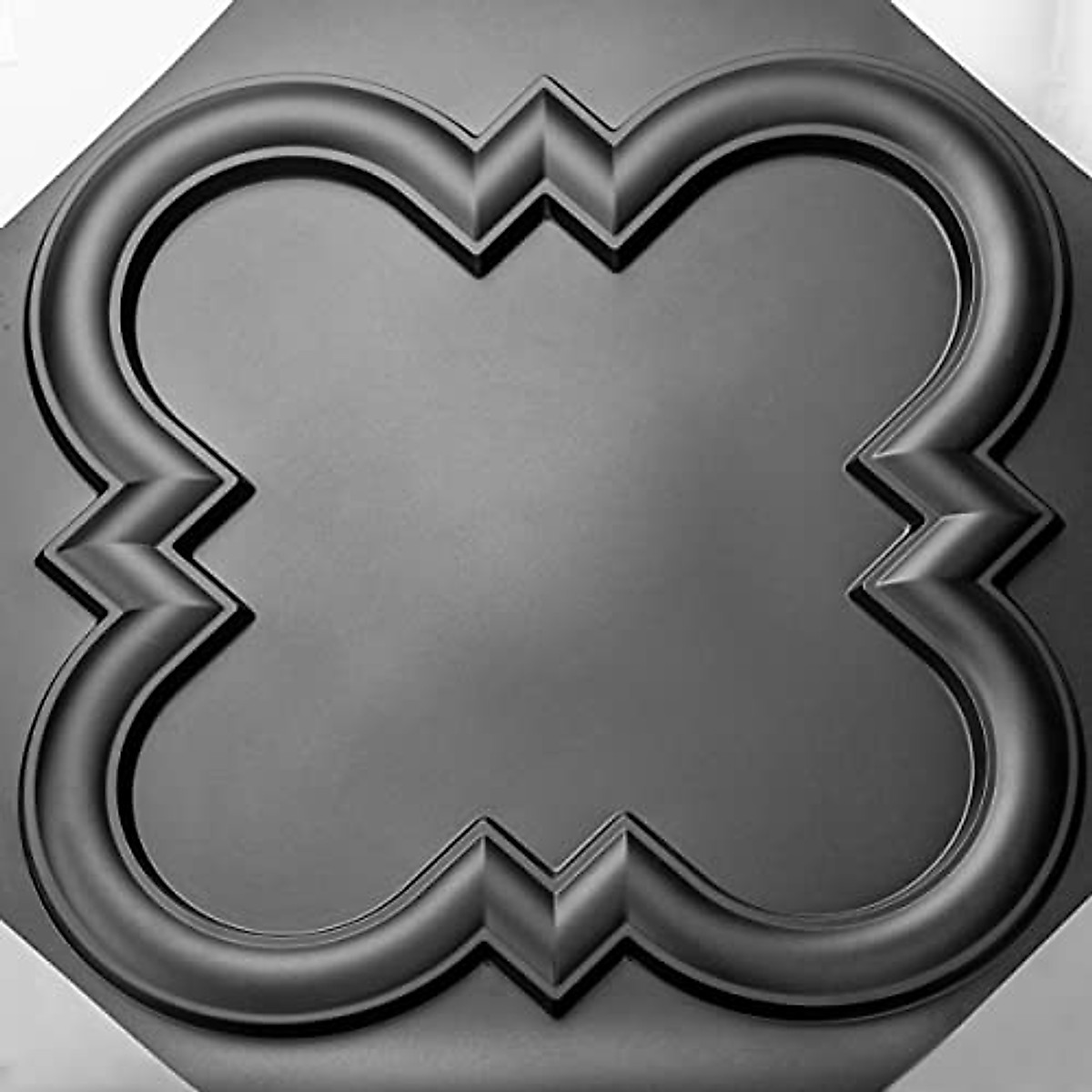 Art3d Decorative Drop-in Ceiling Tiles 24x24, Pack of 48pcs in Black