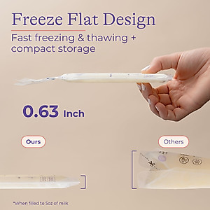 Lansinoh Breastmilk Storage Bags, 50 Count with 2 Pump Adapters, Baby Essentials, Fast Freeze & Thaw Breast Milk Bags for Baby Bottle Feeding, Superior Strength & Stretch, 6 Ounce