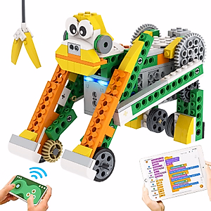 Apitor 20-in-1 STEM Building Robot Kit Toys Gifts for Kids 6 7 8 9 10 11 12+ Years Old, App-Enabled Programmable Remote Control Robots, Educational Coding Building Kit Birthday for Kids Boys Girls