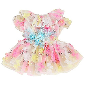 Pet Clothes for Medium Dogs Easter Pet Skirts Dog Clothes Cat Clothing Princess Spring Summer Breathable Wedding Dress Cool Colorful Lace Skirt Pet Clothes