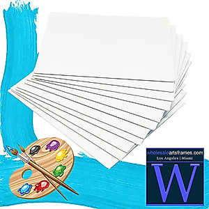 White Canvas Panels 24x36 12 Pack Professional Cotton Artist Quality Acid Free Primed Canvas Boards for Acrylic, Oil and Wet or Dry Art Media for Crafts and Projects by WholesaleArtsFrames-com