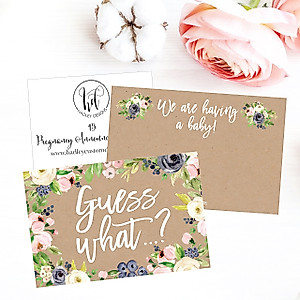 25 Pregnancy Announcement Card Set, We're Expecting Baby Surprise Having Birth Reveal Only Best Friends Get Promoted To Auntie Aunt Uncle Grandpa Grandma Grandparent Sister Brother Family Dad Mom