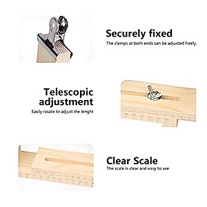 Xximuim Paracord Jig Bracelet Maker Wood Jig Bracelet Maker U Shape Clear Scale Bracelet with 2 Clamp DIY Hand Knitting Bracelet Jig Bracelet Braiding Tool (Style 3.)