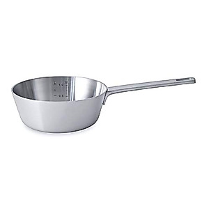 BergHOFF 3900029 Ron Conical 5-Ply Brushed Stainless Steel Saucepan, 36.5 x 21 x 9.1999999999999993 cm, Silver