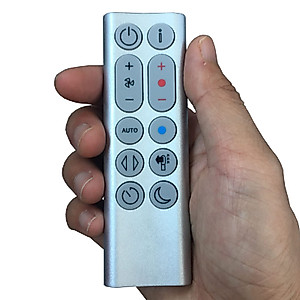 Replacement Remote Control Compatible for HP04 HP05 Dyson Pure Hot + Cool Purifying Fan Air Purifier/Heater (Silver)