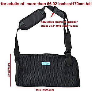 DOPHO Comfortable Medical Arm Sling Double-layer Arm Support Brace Right Left for Men Women Adjustable Stabilizer for Elbow Wrist injuries Dislocation (for adult)