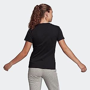 adidas Women's Essentials Logo Tee, Black/White, X-Large