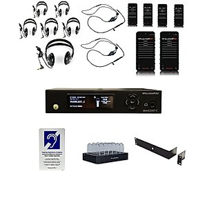 Williams AV WF SYS2C WaveCAST System with Integrated Li-Poly Battery & 6 WAV Pro Wi-Fi Receivers, Allows Users to Connect Via Bluetooth with Their Devices