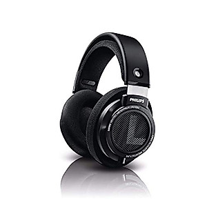 Philips Audio Philips SHP9500 HiFi Precision Stereo Over-Ear Headphones (Black) (Renewed)