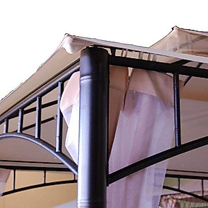 Garden Winds Replacement Canopy for Target Madaga Gazebo, Beige