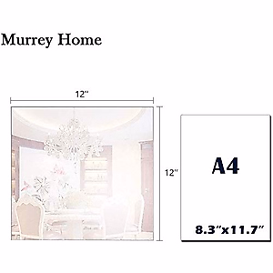 Murrey Home Gym Mirrors 12" Square Wall Mounted Mirror, Frameless Mirror Tiles for Wall Ceiling Candle Tray Wedding Centerpieces for Table, Set of 12, 2mm
