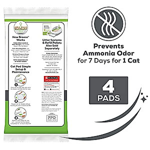 Purina Tidy Cats Cat Litter Breeze Pads Spring Clean Fragranced Cat Litter Pads Refill Pack - (Pack of 10) 4 ct. Pouches