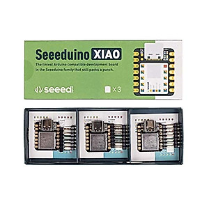 Seeed Studio XIAO SAMD21 The Smallest Arduino Microcontroller Based on SAMD21nwith Rich Interfaces for Wearable Devices, 100% Arduino IDE Compatible, Desiged for Projects Need Arduino Micro, 3pcs.