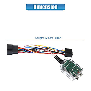 X AUTOHAUX Car Add an Amp Amplifier Adapter Interface to Radio System for Chevrolet Silverado 2007-2013 with Blue Extension Wire Fuse