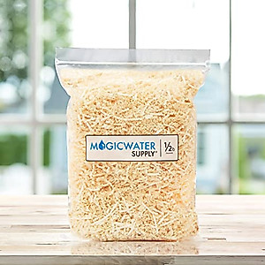 MagicWater Supply Crinkle Cut Paper Shred Filler (1/2 LB) for Gift Wrapping & Basket Filling - Light Ivory