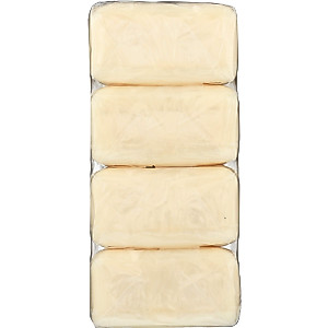 A LA MAISON - Triple French Milled Unscented Natural Moisturizing Hand Soap Bar (4 Bars of Soap, 3.5 oz) (4 Bars, 3.5 oz, Goat Milk)