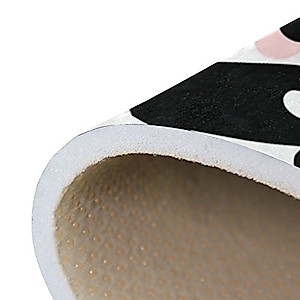 WOZO Cute Panda Animal Area Rug Rugs Non-Slip Floor Mat Doormats Living Dining Room Bedroom Dorm 60 x 39 inches inches Home Decor