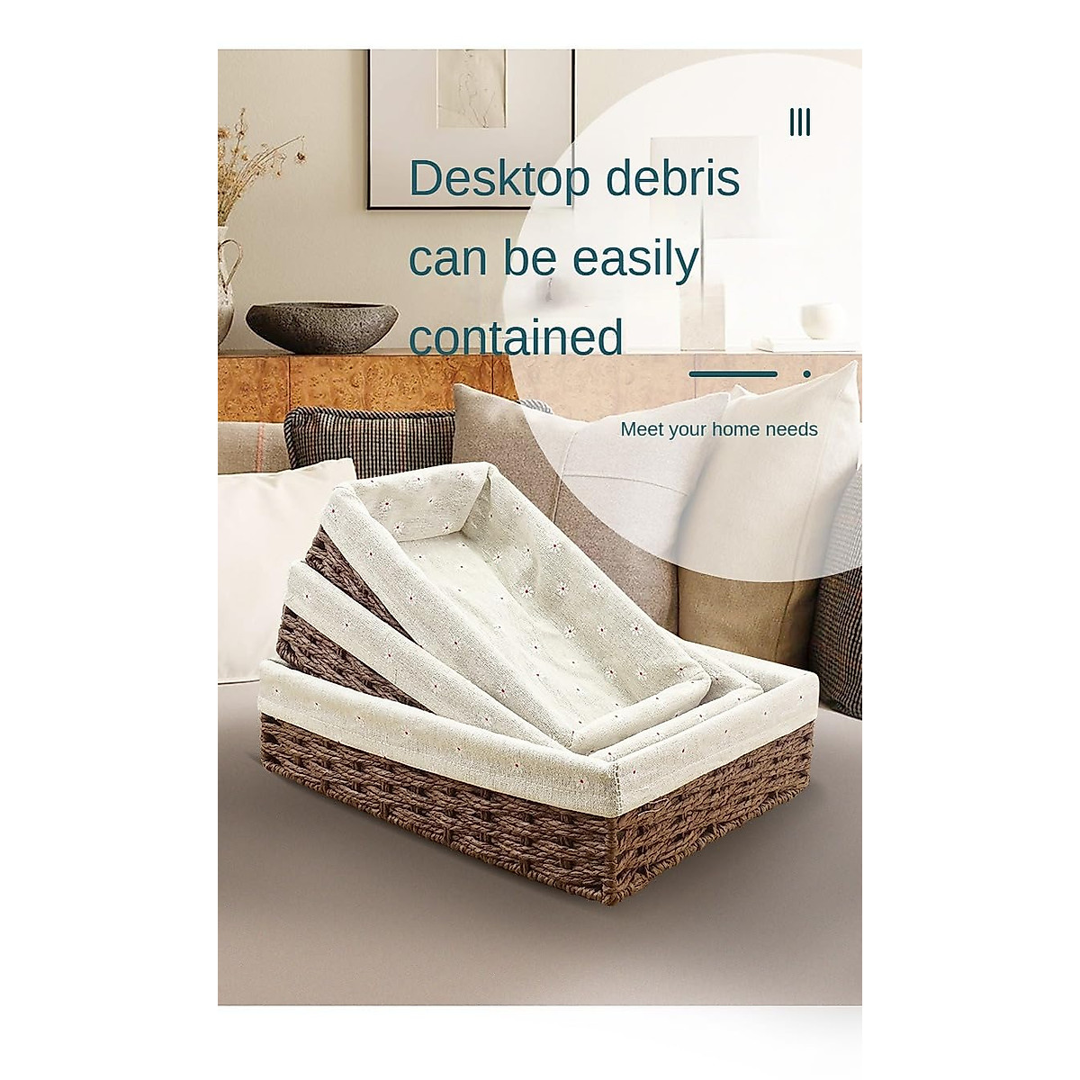 Handmade storage basket (Off White)