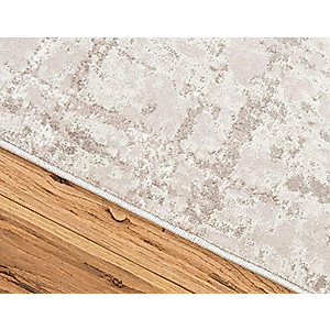 Unique Loom Uptown Collection by Jill Zarin Collection Textured Modern Beige Area Rug (9' 0 x 12' 0)