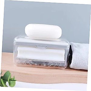 SWOOMEY Box soap Box Travel Laundry soap Plastic Container soap Travel Container Dispenser Container Lip Gloss Container soap bar Holder bar soap foaming soap Dispenser Portable pp Makeup