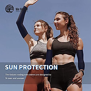 Mile High Life | Arm Sleeves for Men & Women | Tattoo Cover Up | UV Sun Protection |Cooling Sports Sleeve for Golf Running Football