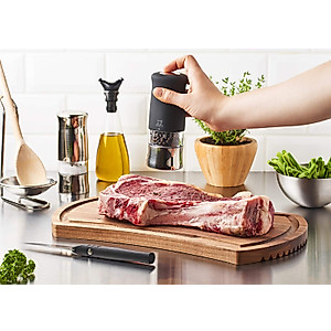 Peugeot Bistro Chef Pepper Mill, 10cm/4", Stainless Steel