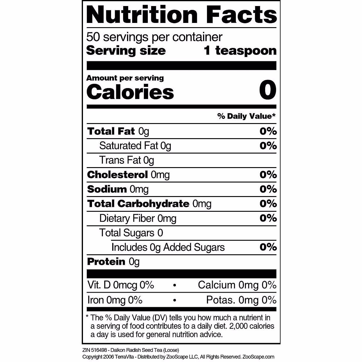 Daikon Radish Seed Tea (Loose) (8 oz, ZIN: 516498) - 3 Pack