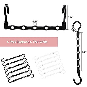 Closet Organizers and Storage, 12 Pack of Space-Saving Closet Organizers and Storage Hangers, Sturdy and Stackable, Multifunctional Closet Storage Hangers, Essential Hangers for Dormitories