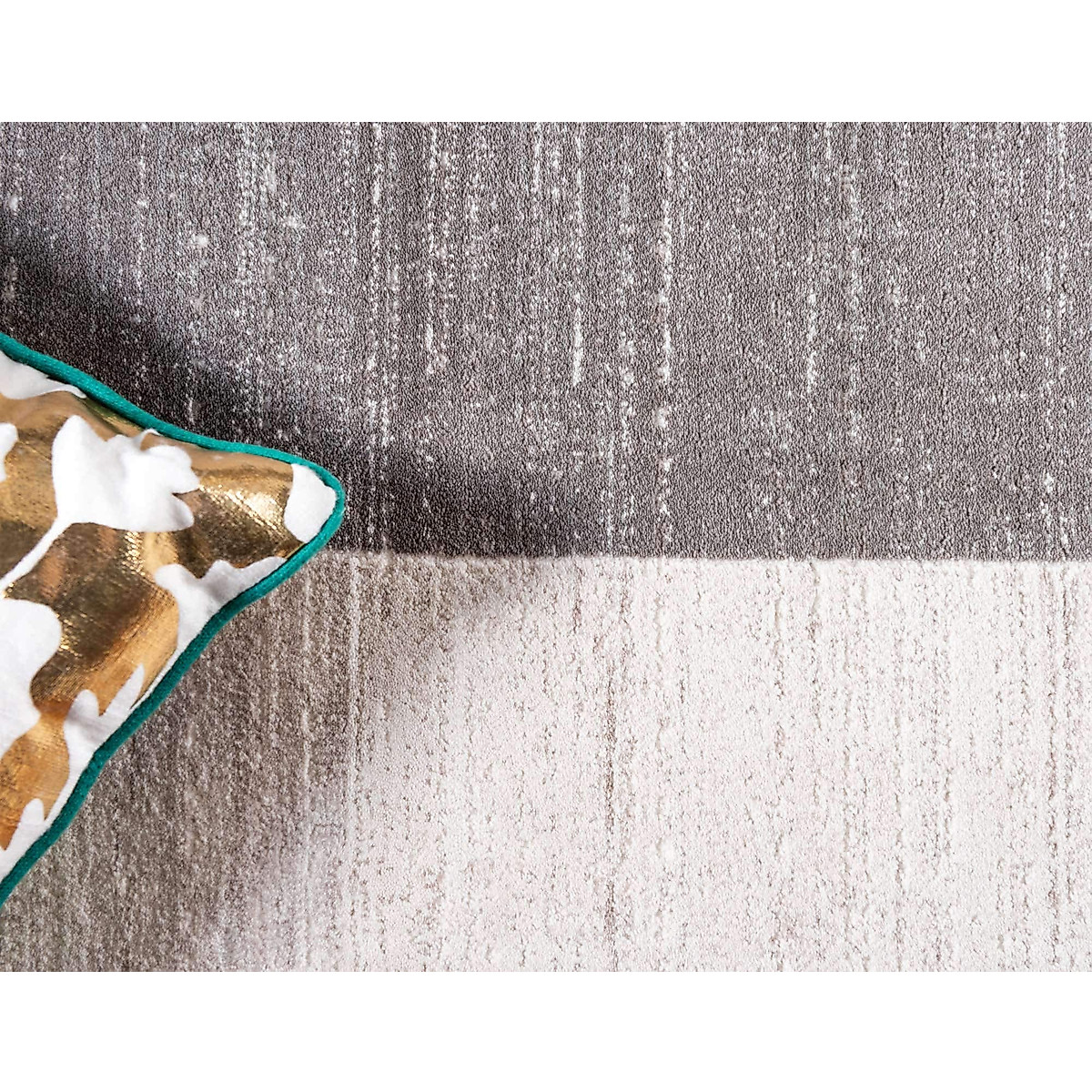 Unique Loom Jill Zarin Uptown Collection Area Rug - Yorkville (8'x 10' Rectangle, Gray/ Ivory)