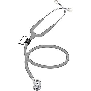 MDF® NEO™ - Infant and Neonatal Deluxe Lightweight Dual Head Stethoscope - Free-Parts-for-Life & Lifetime Warranty - Grey (MDF787XP-12)