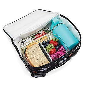 PackIt Freezable Classic Lunch Box, Spaceman, Built with EcoFreeze Technology, Collapsible, Reusable, Zip Closure With Zip Front Pocket and Buckle Handle, Perfect for Healthy Lunches