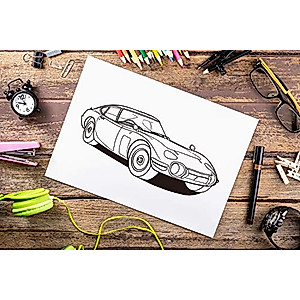 Classic Cars Coloring Book: A Collection of 50 Iconic Classic Cars | Relaxation Coloring Pages for Kids, Adults, Boys, and Car Lovers
