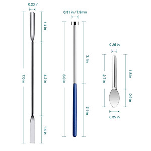 Capsule Filling Machine Kit – Pill Filler Tray Tools Size 00 for Quickly Maker Empty Gel Capsules, Lab Spoons Spatula Scoops Tool (6Pcs)