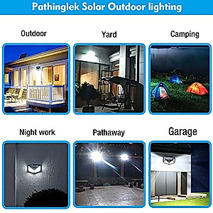 Korunb Solar Motion Lights Outdoor 6 Pack, Solar Fence Lights, 100LED/3 Modes 270° Lighting Angle Motion Sensor Security Lights, IP65 Waterproof Solar Powered for Garden Fence Patio Garage