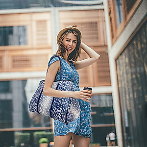 DSYD Neoprene Tote Bag Waterproof，Beach Bags Waterproof Sandproof with Zippers，Rubber Beach Bag acve Wallet，15 x 12 x 9 inch, #6 (198911)