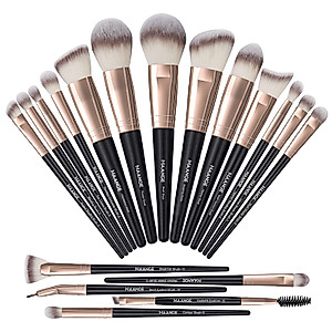 Makeup Brushes, MAANGE 18 Pcs Professional Makeup Brush Set Premium Synthetic Face Kabuki Brush Kit Foundation Blush Powder Eyeshadow Brushes Set
