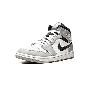 Jordan Men's Air 1 Mid, White/Black-multi-color, 9.5