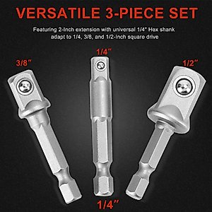 AOBEN 15 PCS XZN Triple Square Spline Bit Socket Set, S2 Alloy Steel Bits with Cr-V Steel Socket, M4-M18, Includes Socket Adapters