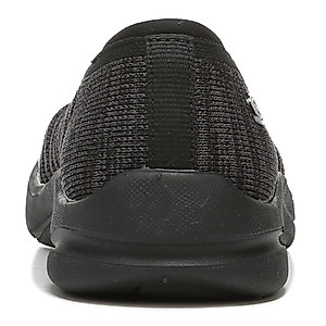 BZees Women's Legato Slip-On Flat Ballet, Black, 8