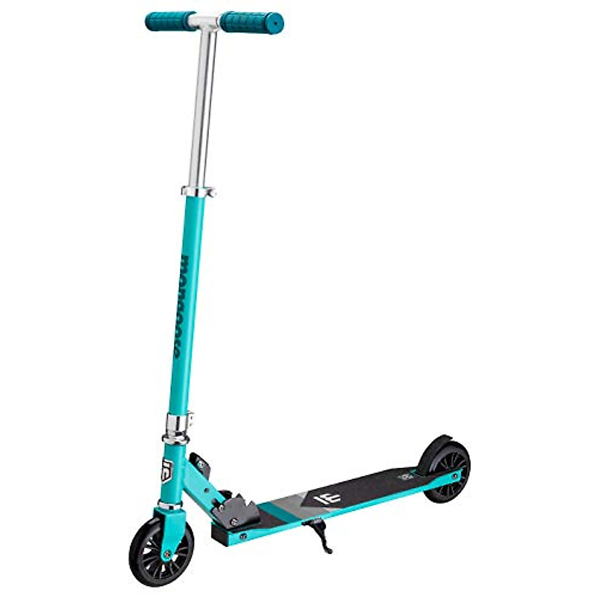 Mongoose Trace Youth/Adult Kick Scooter Folding and Non-Folding Design, Regular, Lighted, and Air Filled Wheels, Teal, 120mm Wheels