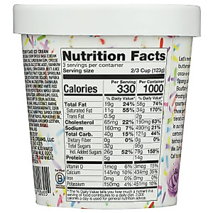 JENIS SPLENDID ICE CREAMS Buttercream Birthday Cake Ice Cream, 1 PT