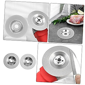 CHILDWEET 2pcs Grinding Blade Diamond Sharpener Stone Sharpening Wheel Diamond Sharpener Tool Electric Sharpener Diamond Sharpeners for Knives Kitchen Sharpen The