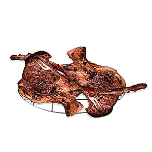 T&B 9.8x6.7 Inch Oval Roasting Cooling Rack 304 Stainless Steel Baking Broiling Rack Cookware 0.8 Inch heigh thick version 1PC