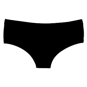 AWESOMETIVITY Naughty Panty Hipster Underwear - BDSM Kinky Gift for Cum Slut, XS