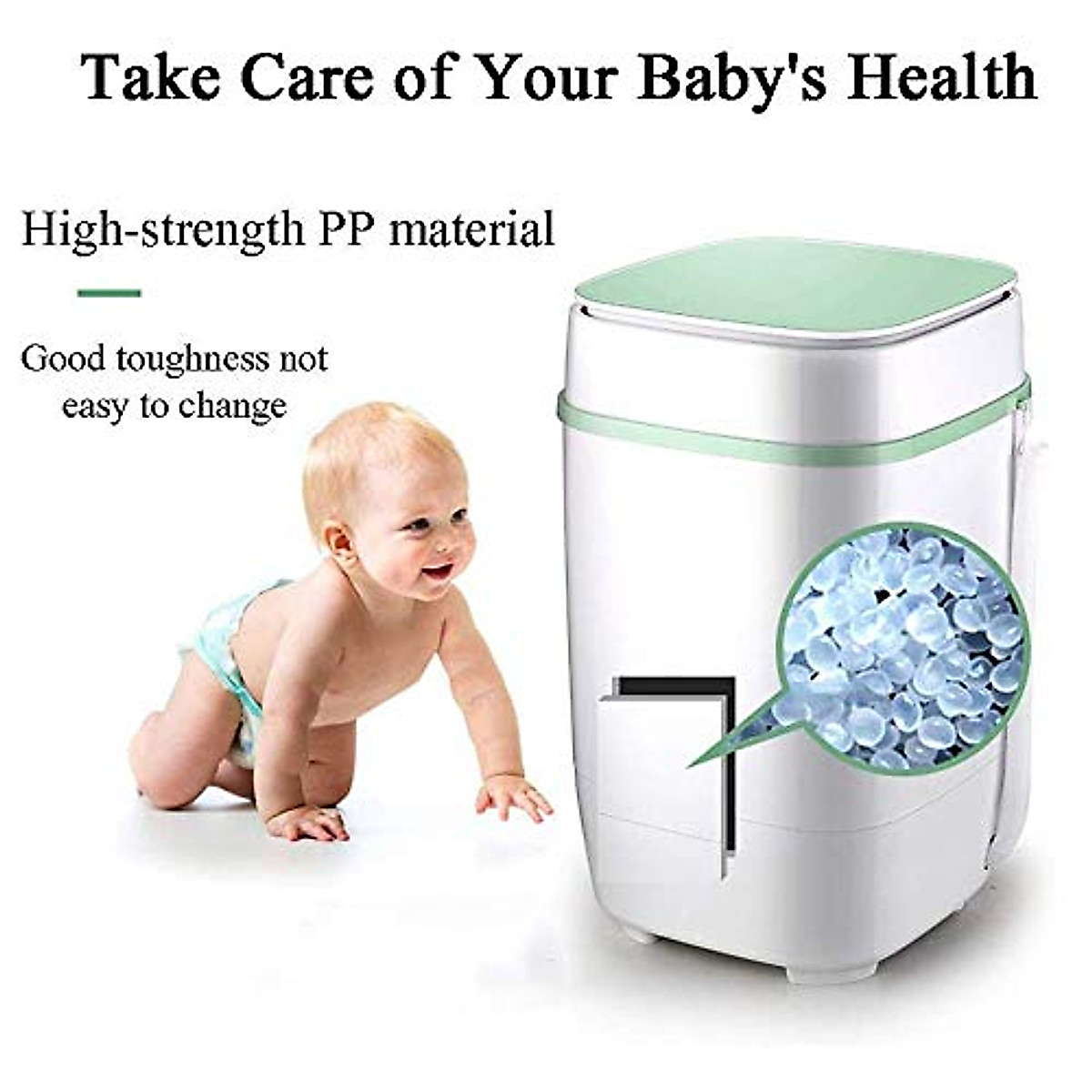 ZLXDP Mini Washing Machine Small Semi-Automatic Machine Socks Underwear Dormitory Lazy Artifact